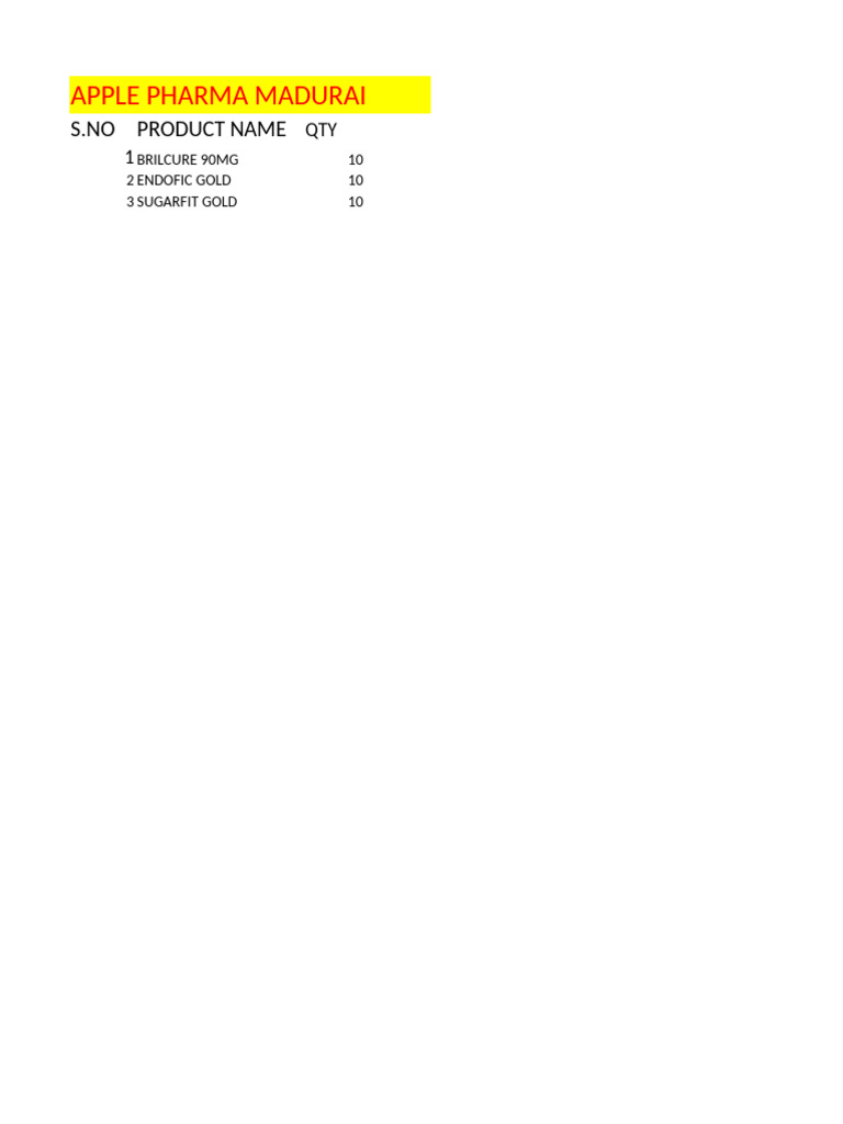 Apple Pharma Madurai | PDF