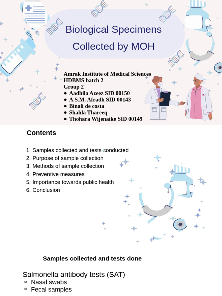 Biological Specimen Collection Overview | PDF | Escherichia Coli ...