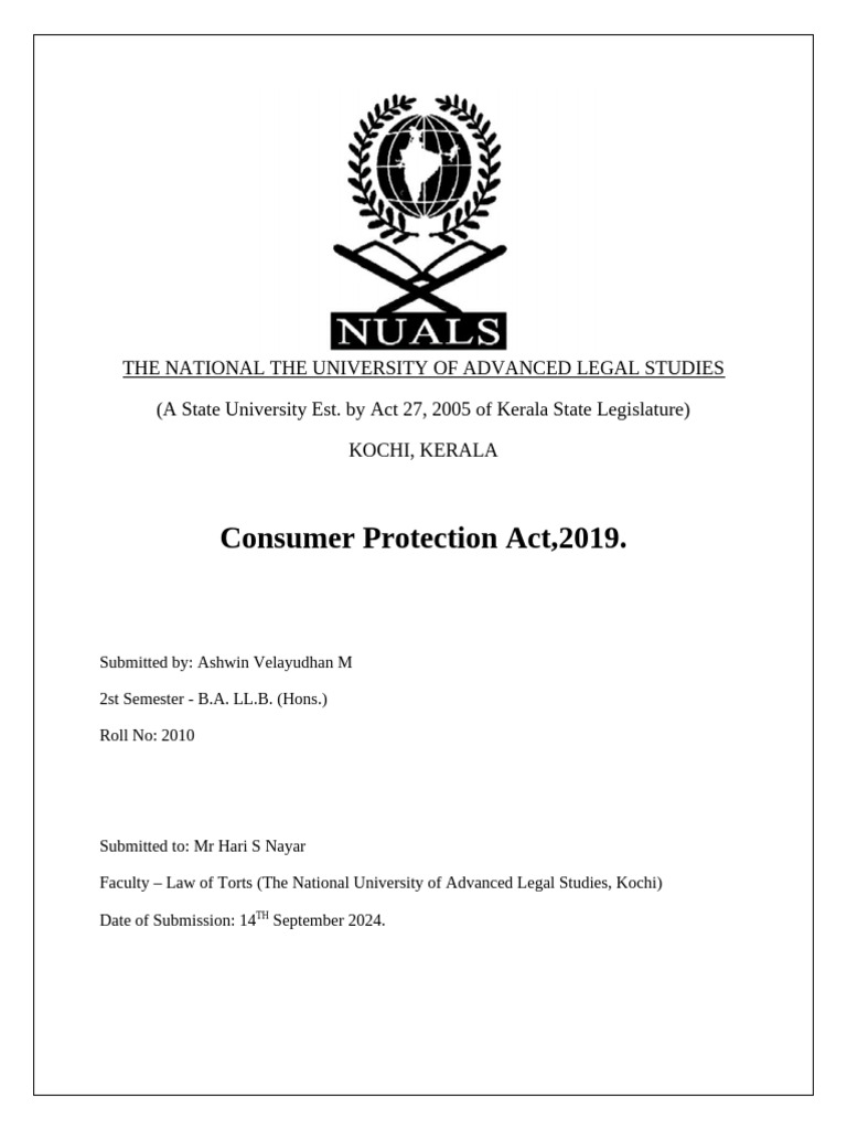 Overview of Consumer Protection Act 2019 | PDF | Complaint | Consumer ...