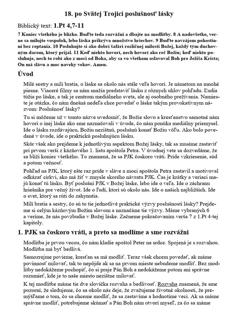 18 po ST 2024 1Pt 4,7-11 web | PDF 18 po ST 2024 1Pt 4,7-11 web | PDF
