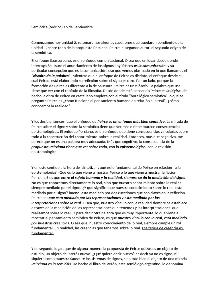 Ejemplos de la Triada Semiótica de Peirce | PDF | Semiótica | Charles ...