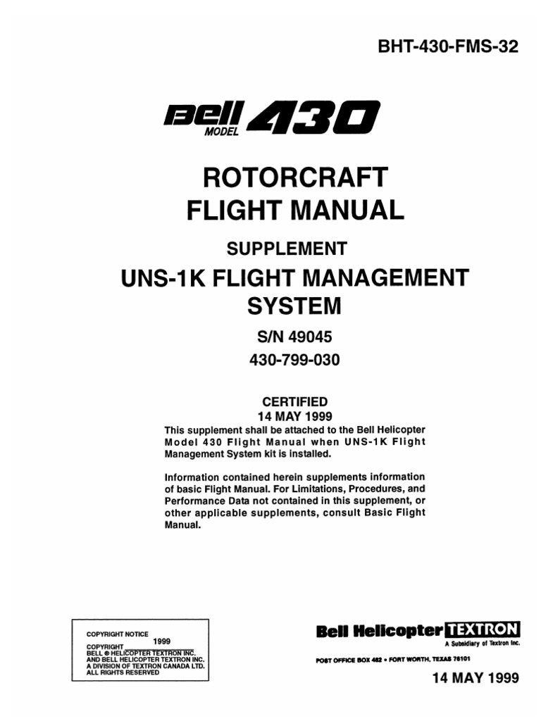 430-FMS-32 UNS1K Flight Management System | PDF | Instrument Flight ...