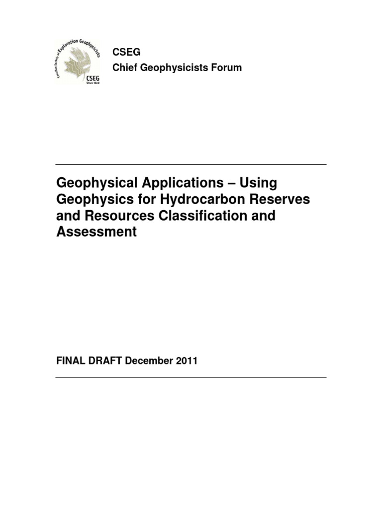 Geophysical Applications Using Geophysic | PDF | Petroleum Reservoir ...
