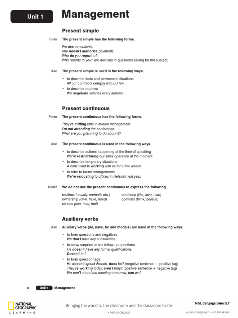 Vantage - WB - Unit - 1 Teamwork | PDF | Syntax | Linguistic Morphology