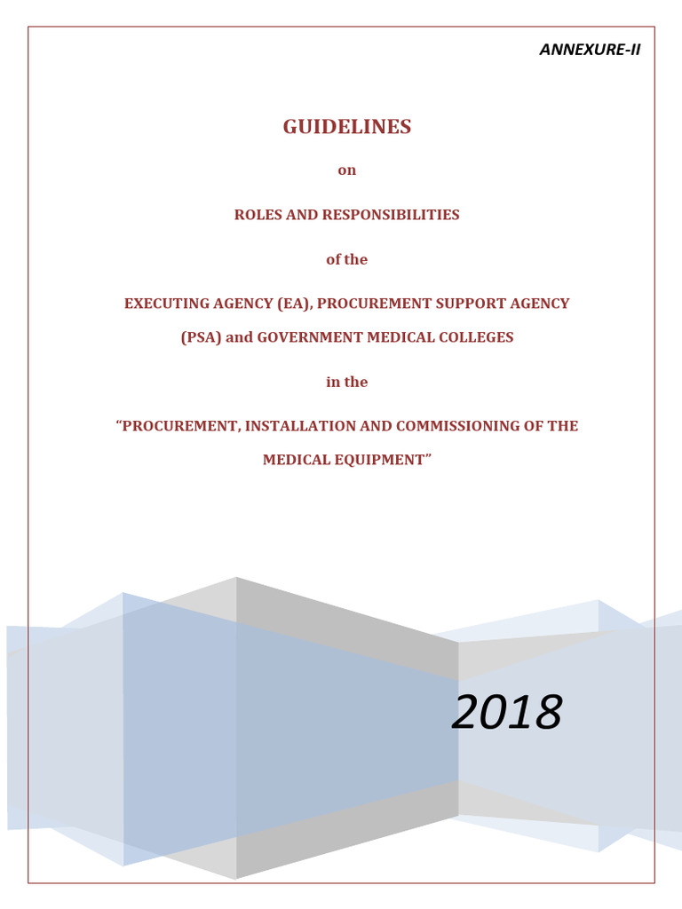 Annexure-II - Guidelines For PSA, EA, Institute | PDF