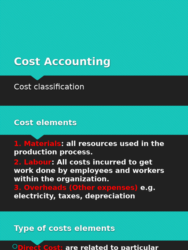 Lecture 2 - Cost Classification | PDF | Cost | Business