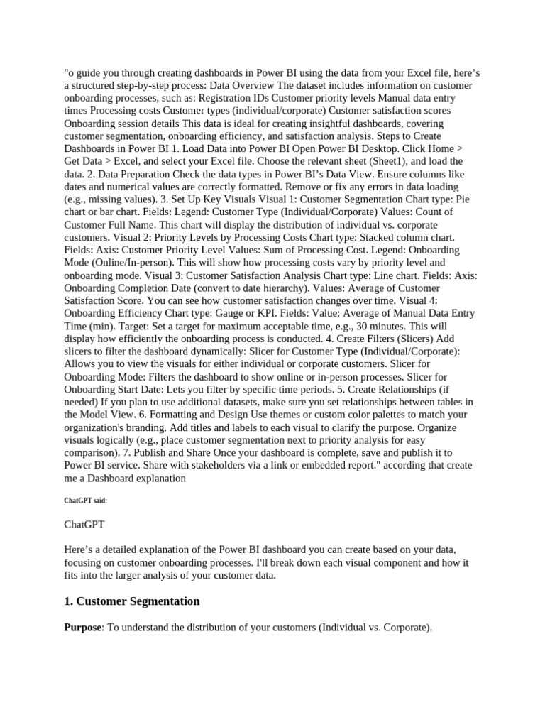 O Guide You Through Creating Dashboards In Power Bi Using The Data From Your Excel File 22 Pdf