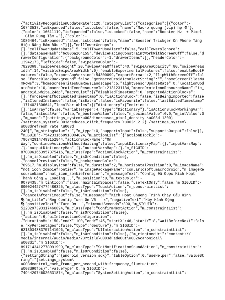 Macro Config V5 Bám Đầu Tâm Nhẹ ⚙️?.mdr | PDF
