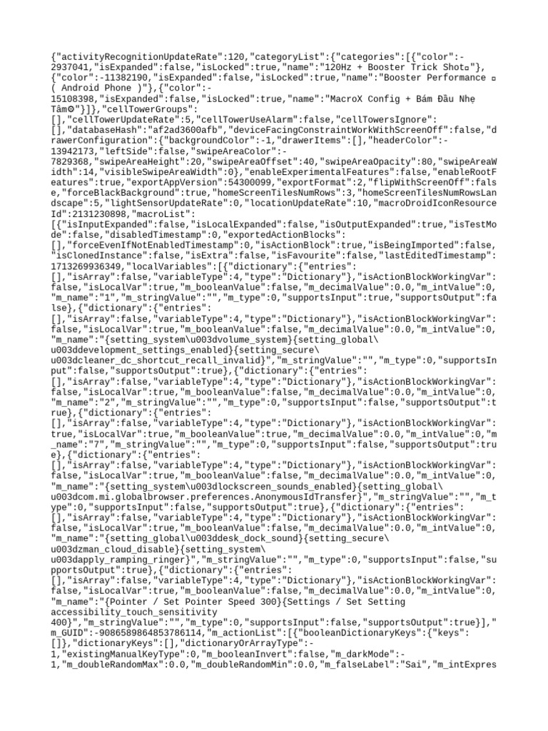 MacroX Config + Booster Performance 120Hz ?.MDR | PDF | Software ...