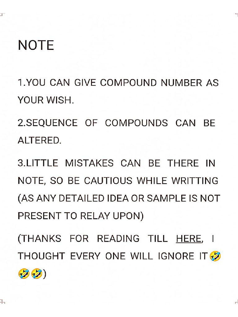 Organic Compound Practical | PDF