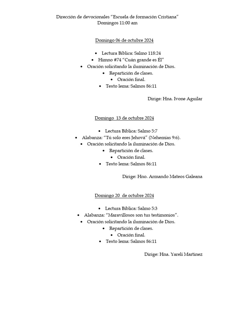 Devocionales - EFC | PDF