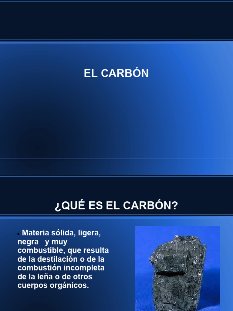 2. Carbón.ppt | PDF | Carbón | Turba
