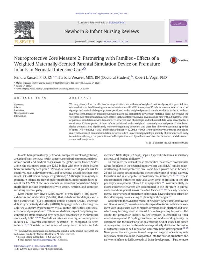 Neuroprotective Core Measure 2 Publication | PDF | Neonatal Intensive ...