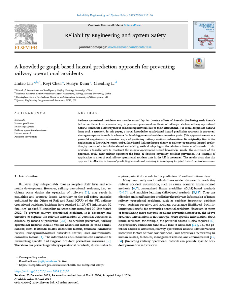 Knowledge Graph for Railway Hazard Prediction | PDF | Regression ...