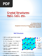 NaCl and CsCl Crystal Structures Analysis | PDF | Crystal Structure | Ion