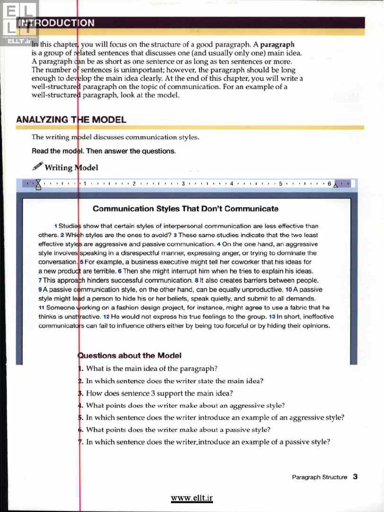 Paragraph Structure | PDF