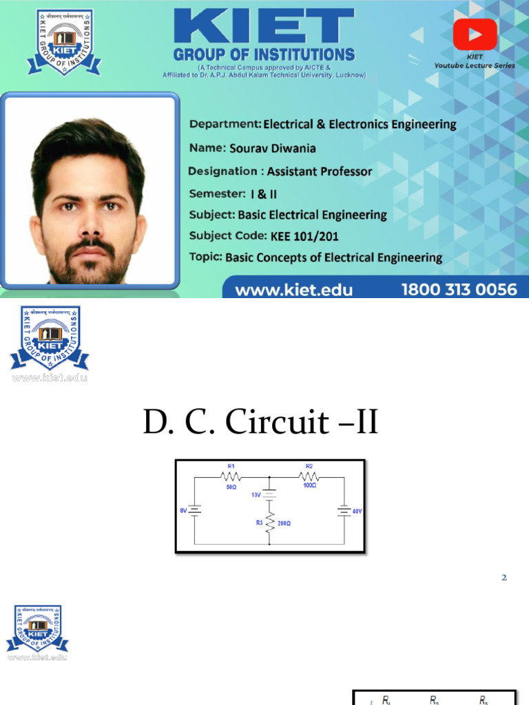 DC Circuits II | PDF | Series And Parallel Circuits | Physical Quantities