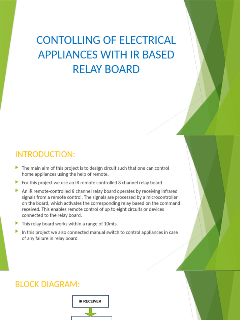 IR Remote-Controlled Relay Board Guide | PDF | Relay | Infrared