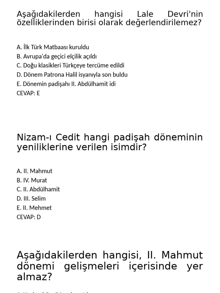 Hafta Soru Ornekler | PDF