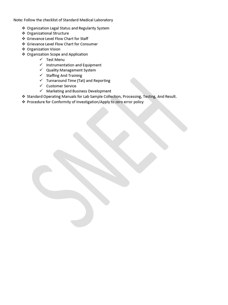 Lab Policy Initial Draft | PDF | Calibration | Performance Indicator