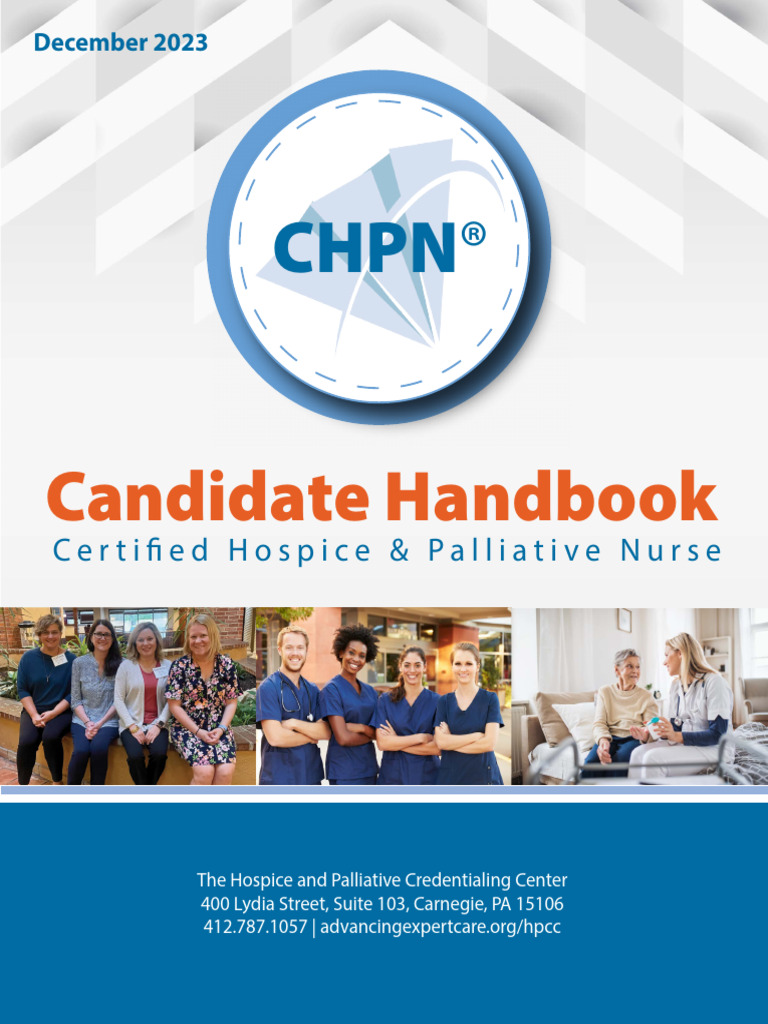 HPCC CHPN Handbook June 2024 | PDF | Identity Document | Palliative Care