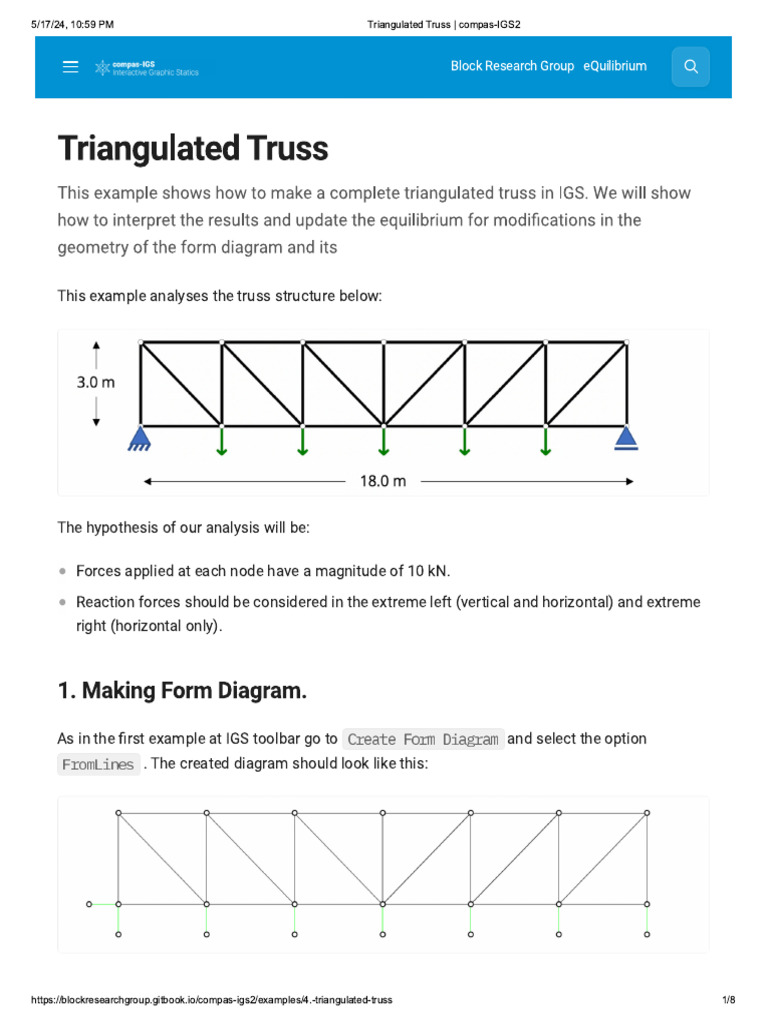 Triangulated Truss - compas-IGS2 | PDF