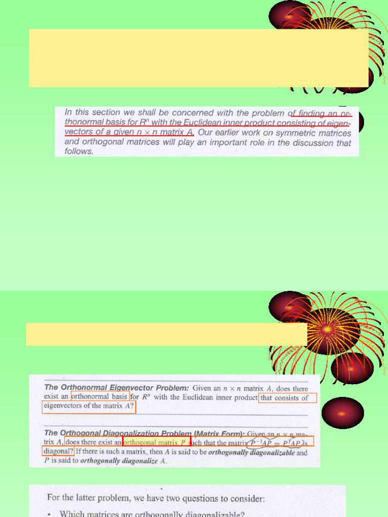 4.3 Orthogonal Diagonalization | PDF | Matrix (Mathematics) | Mathematics