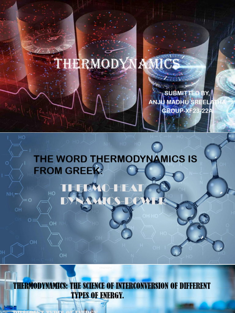 Thermodynamics PPT (ANJU M S) | PDF | Continuum Mechanics | Physical Chemistry
