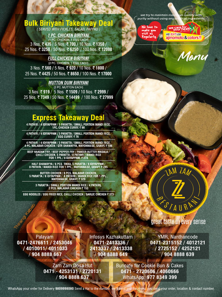 Trivandrum Menu | PDF