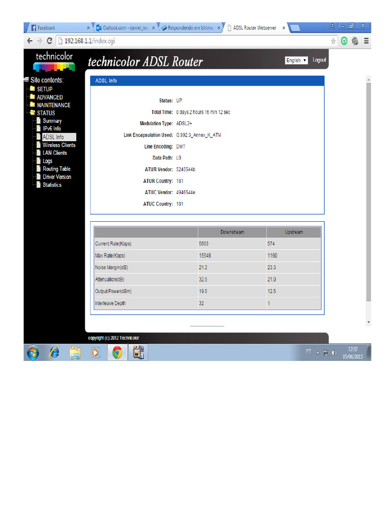 Rotear Modo Bridge Modem Technicolor dt5137 | PDF