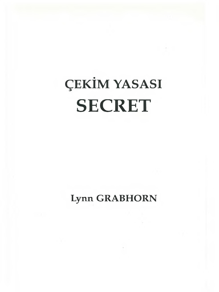Cekim Yasasi Secret Tanitim | PDF