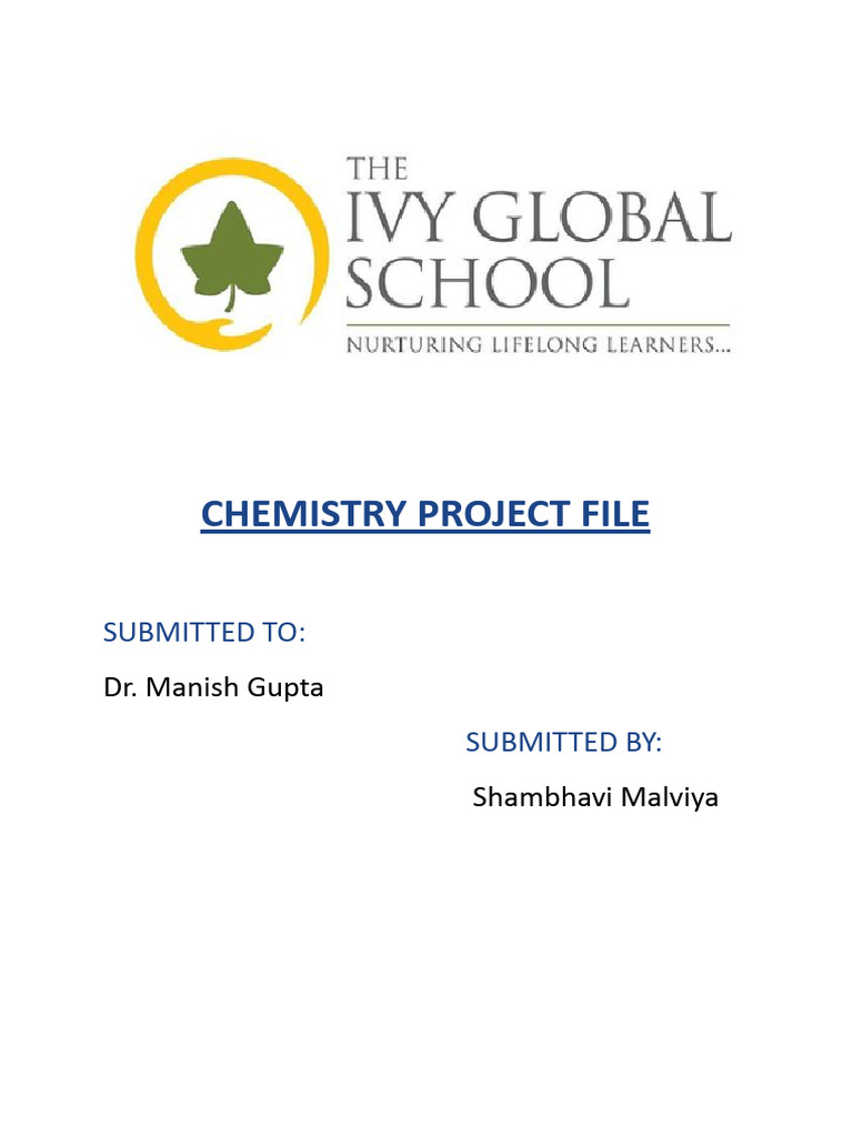 Chemistry Project File | PDF | Molecular Orbital | Covalent Bond