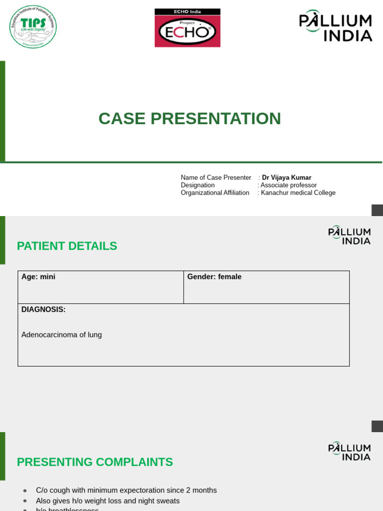 Case Presentation Template | PDF