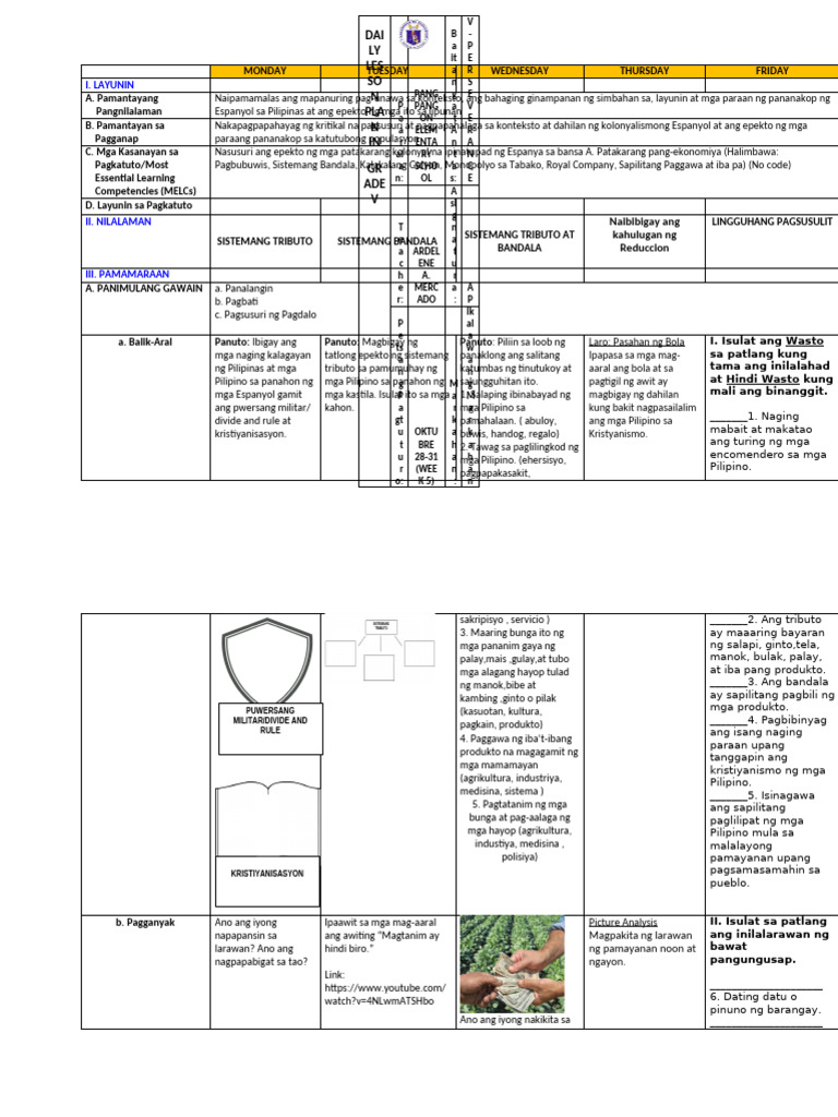 5daily Lesson Plan Revised Ap | PDF