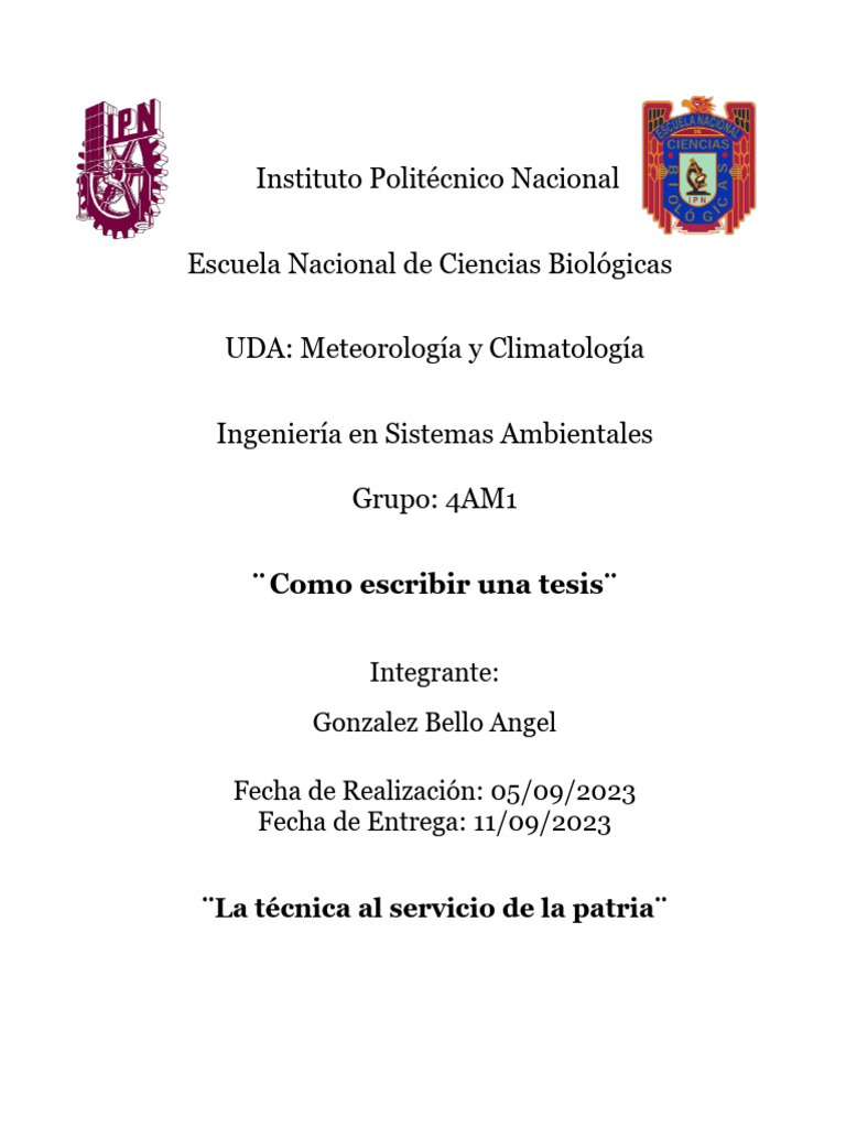 Guía para escribir una tesis efectiva | PDF | Hipótesis | Método científico