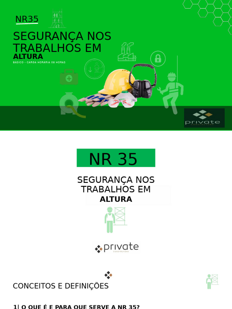 NR35: Segurança em Trabalhos em Altura | PDF | Computadores ...