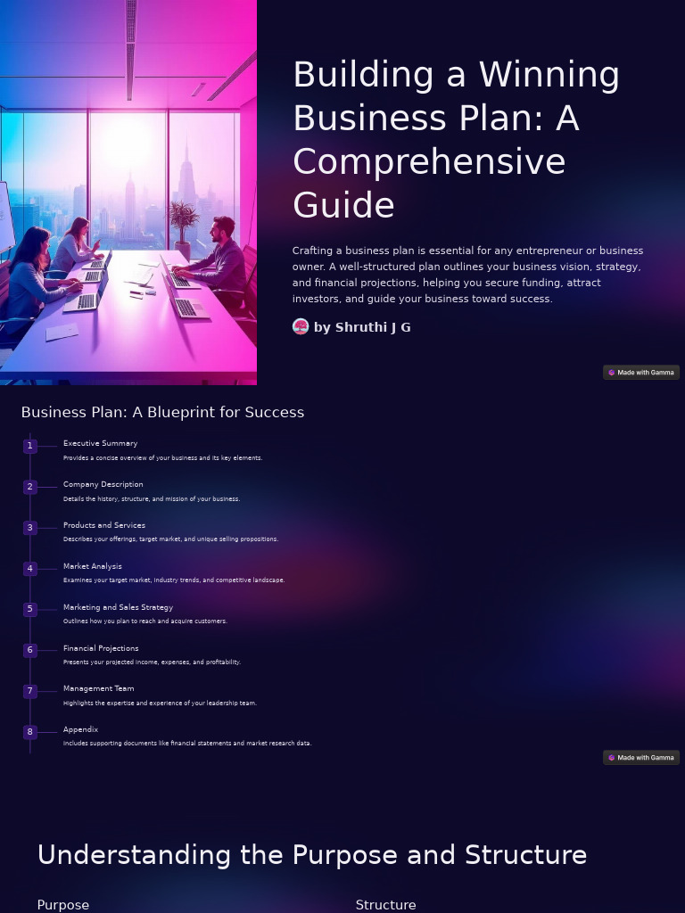 Building A Winning Business Plan A Comprehensive Guide | PDF | Expense ...