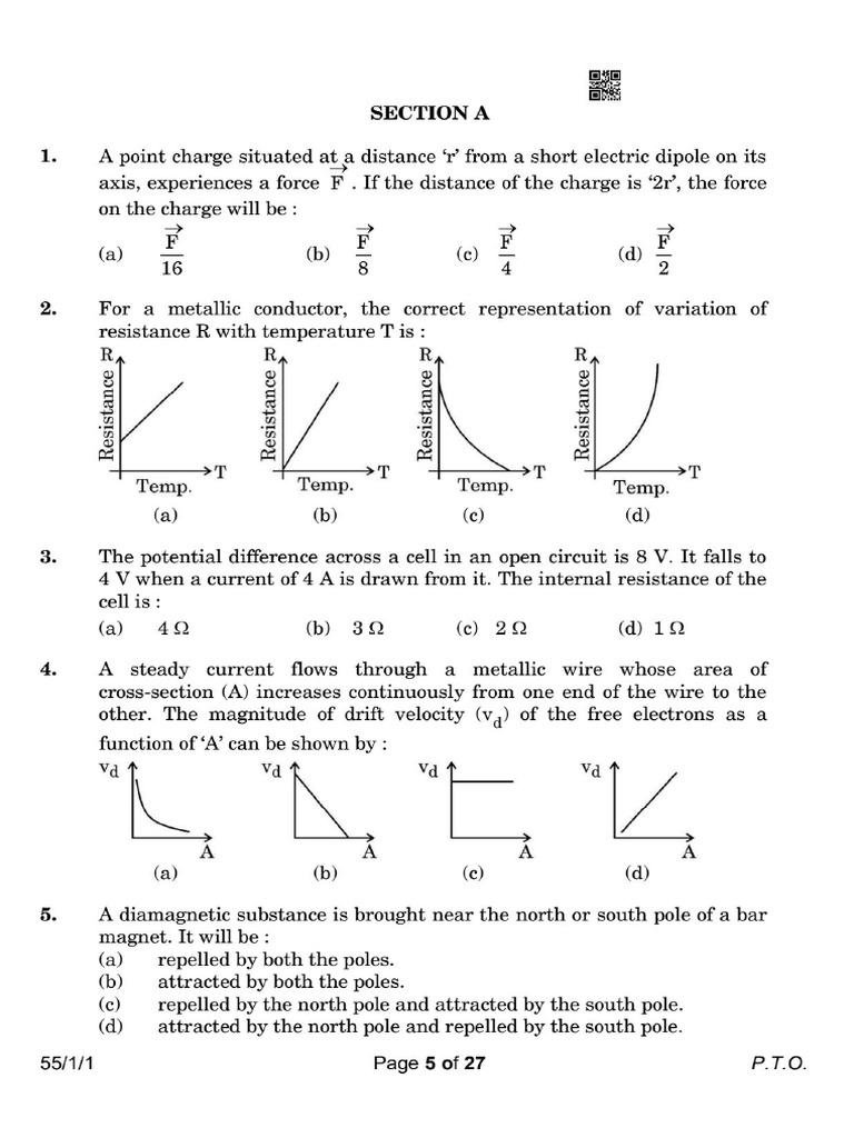 Previous Years Question Papers | PDF