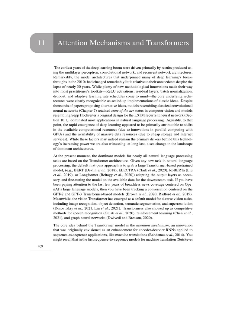 C11-Attention and Transformers | PDF | Artificial Intelligence | Intelligence (AI) & Semantics
