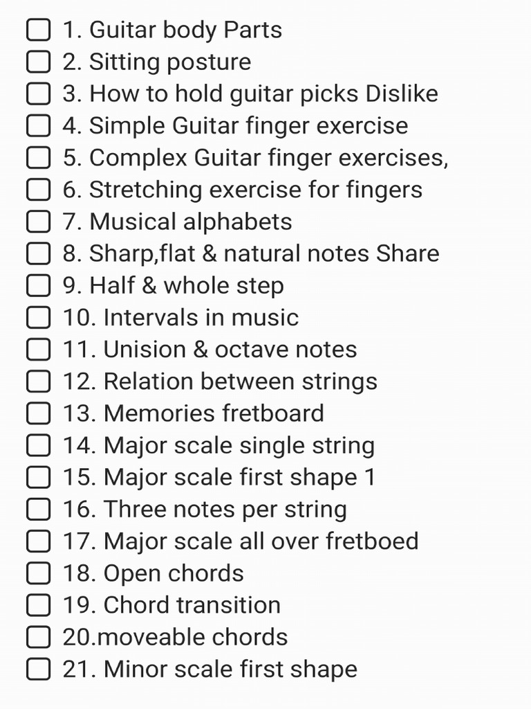50 Guitar Topics | PDF
