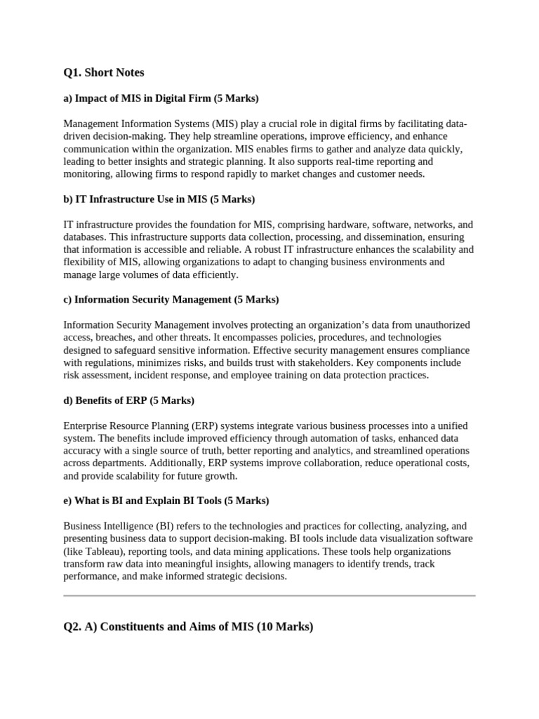 Mis | PDF | Supply Chain Management | Security