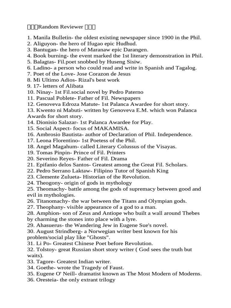 Notes Random Facts | PDF | Heart | Philippines