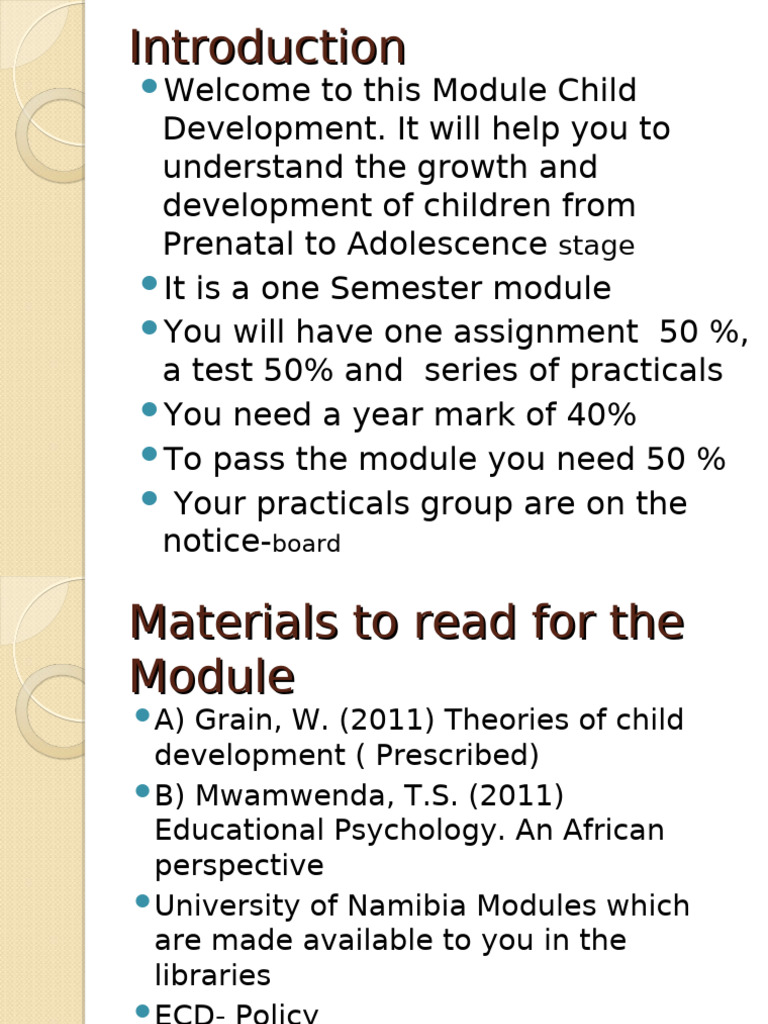 Child Development in The Namibian Context | PDF | Developmental Psychology | Child Development
