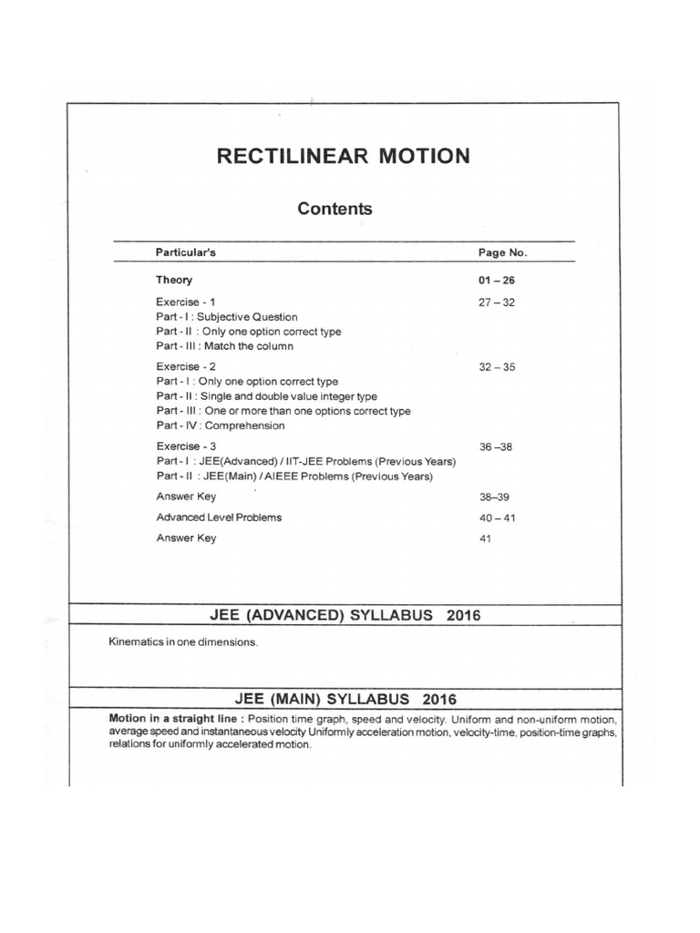 P4-Rectilinear motion | PDF