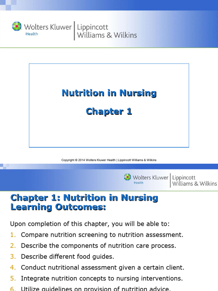 Chapter 1 Nutrition in Nursing 2 | PDF | Dietitian | Nutrition