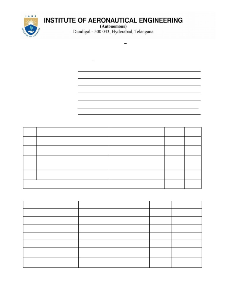 Project Work (Phase - I) - Review - 1 Continuous Internal Assessment ...