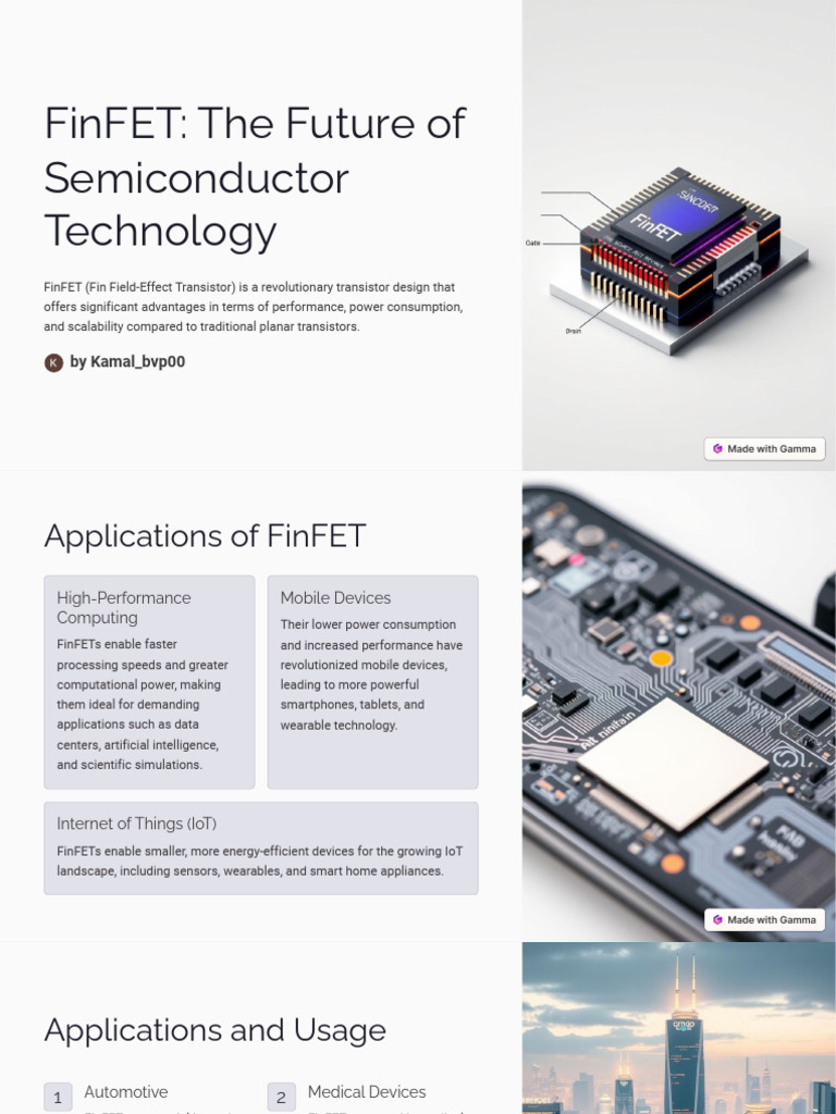 FinFET The Future of Semiconductor Technology | PDF | Electronic Circuits | Internet Of Things