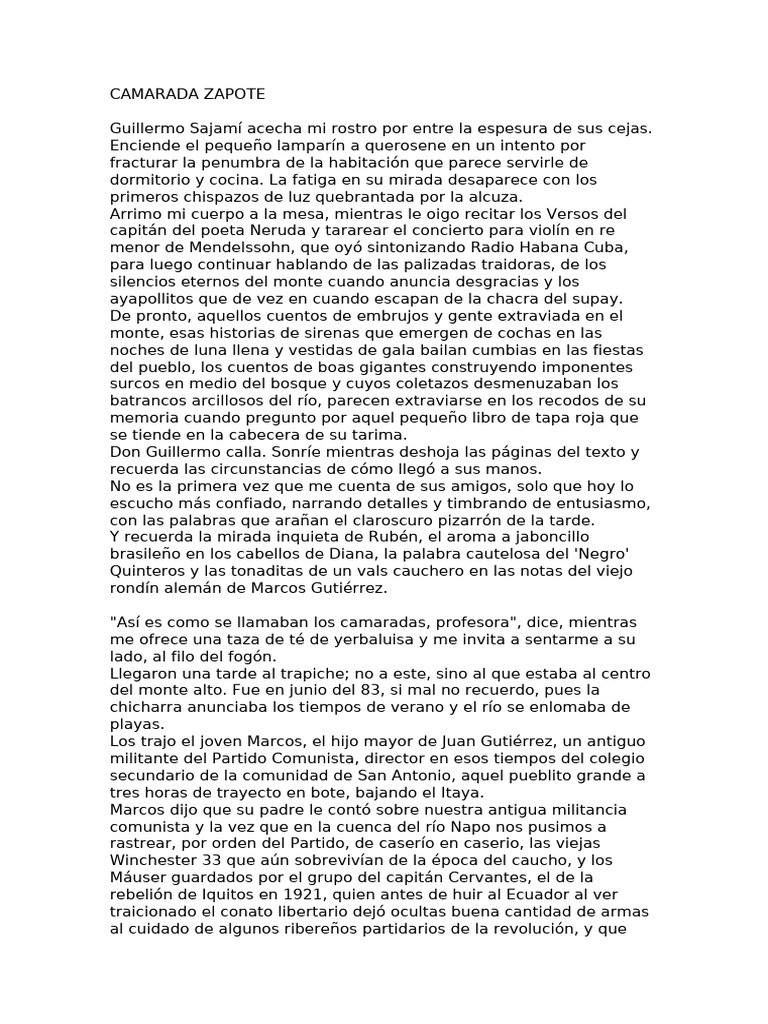 Camarada Zapote | PDF | marxismo