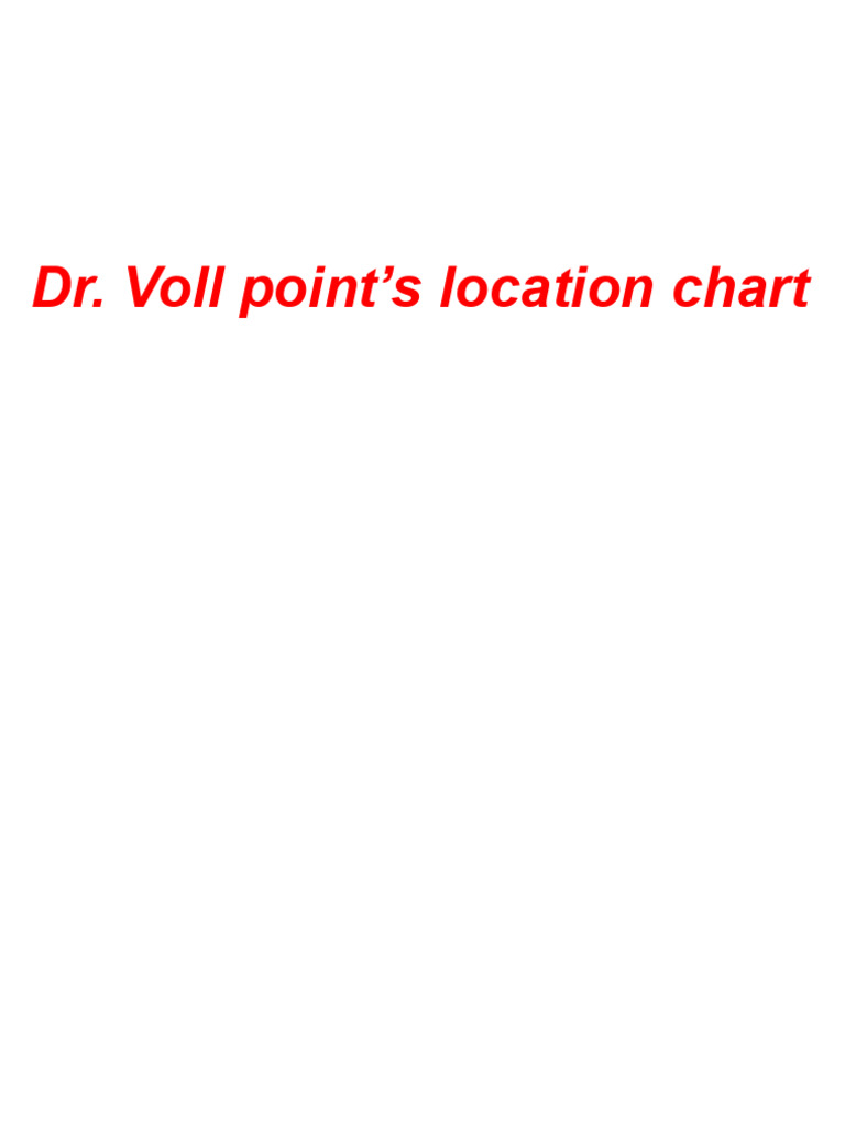 Dr. Voll's Meridian Point Guide | PDF | Stomach | Lymphatic System