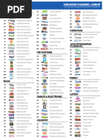 Sirius XM Channel Guide | PDF | Talk Radio | Rock Music
